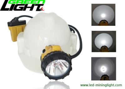 중국 완전한 광점 방수 IP68과 25000 럭스 코드화된 광부들 캡 램프 10.4Ah 알루미늄 조명 월드컵 판매용