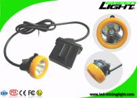 China CREE LED Mining Hard Hat Cap Lamp 10000Lux 6.6Ah Li-ion Low Power Warning for sale