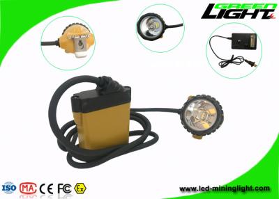 China Waterproof IP68 Miners Cap Lamp , SAMSUNG Battery Miners Lights for Hard Hats for sale