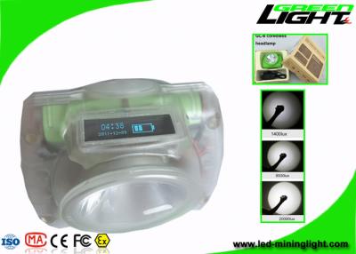 China Small Size Rechargeable LED Mining Light PC Material 13000lux 14-16hrs Working Time for sale