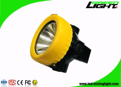 中国 96lum明るく再充電可能な導かれたヘッドライト抗夫の帽子ランプの差込式充満方法 販売のため