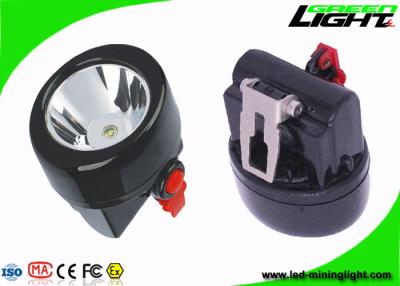 China Black Color Coal Mining Cap Lights IP67 Waterproof 2.8Ah Rechargeable Li - Ion Battery factory