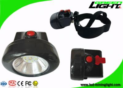 China Black Color Coal Mining Cap Lights IP67 Waterproof 2.8Ah Rechargeable Li - Ion Battery for sale