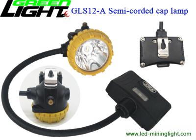 China GLS12-A Semi Corded Mining Cap Lights 6.8Ah Lithium Polymer Battery 25000lux strong brightness with Aluminum Light Cup for sale