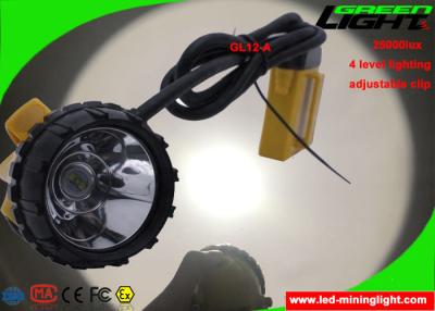 China Linterna ultra brillante 10.4Ah IP68 de la explotación minera del LED con la advertencia de la energía baja del cable SOS en venta