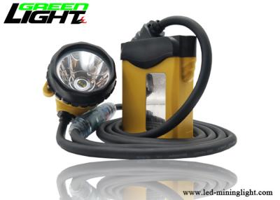 China Aluminum Lighting Cup Rechargeable Miners Headlamp 25000lux IP68 CREE Light Source for sale