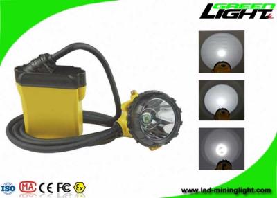 China CREE LED 25000lux Coal Mining Lights 10.4Ah Samsung Battery With SOS Low Power Warning Function for sale