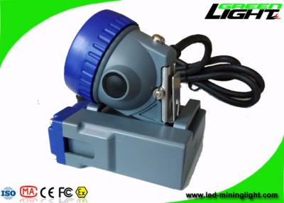 China Rechargeable 6.6Ah Led Miners Cap Lamp 4000lux GLT-7A Corded IP68 PC Material for sale