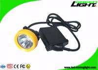 China Cree LED Mining Cap Lamp IP68 10000lux 6.6Ah Rechargeable Explosion Proof Corded Light for sale