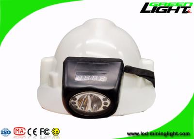China Digital Screen Mining Hard Hat Lights Portable Light Weight IP68 8000lux Cordless for sale