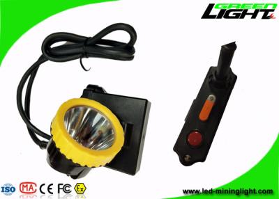 China IP67 Waterproof Coal Rechargeable Miners Headlamp 3.7W 11.2Ah Li Ion Battery for sale