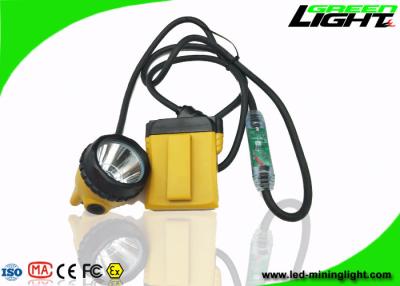 China Explosion Prevention LED Miners Headlamp 10.4Ah 25000lux Cable Flashing Light for sale
