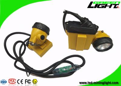 China Explosion Prevention LED Miners Headlamp 10.4Ah 25000lux Cable Flashing Light for sale