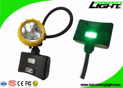 China High Beam Mining Head Light 6.8Ah Battery SOS 15000lux With Aluminum Lighting Cup for sale