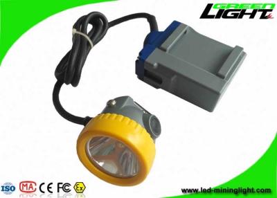 China Coal Rechargeable Led Headlight 15000lux High Beam Corded Cap Lamp 6.6Ah Battery for sale