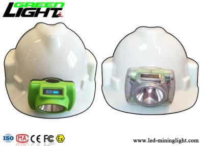 China Anti Explosive CREE Rechargeable LED Headlamp 13000lux With OLED Screen Display for sale