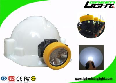 Cina Materiale impermeabile ricaricabile dell'ABS di luminosità IP68 della lampada 5000lux del casco dei minatori in vendita