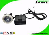 China Mining Hard Hat LED Cap Lamp 6.6Ah Li-ion Battery 4000lux IP67 Waterproof Custom Cable for sale