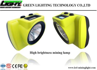 China 18000lux High Brightness LED Miners Cap Lamp OLED Screen For Battery Capacity Display for sale