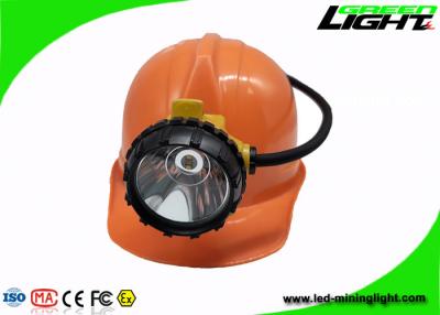 China Semi - Corded Miners Cap Lamp 15000lux IP68 Panasonic Underground Hard Rock Mining for sale