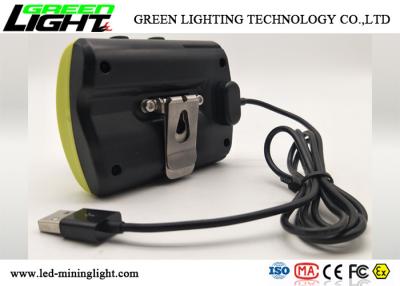 China 18000 Lux 385 Lum Rechargeable Mining Cap Lamps LED Screen All In One Stuture for sale
