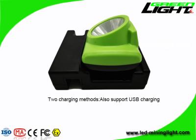 China CREE LED Mining Helmet Light High Brightness Wireless OLED Screen 25000lux for sale
