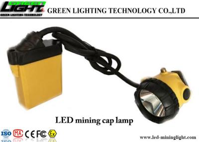 China Waterproof IP68 LED Miners Cap Lamp , Super Bright Rechargeable Led Headlamp for sale
