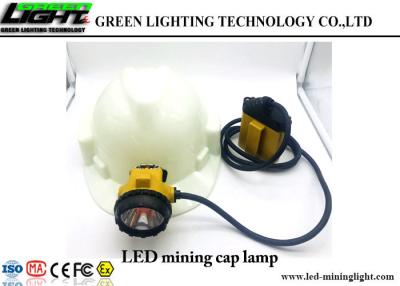 China Waterproof IP68 LED Miners Cap Lamp , Super Bright Rechargeable Led Headlamp for sale