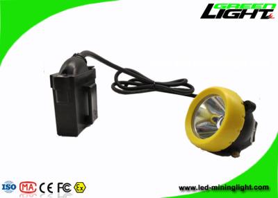 China Industrial Lighting LED Miners Cap Lamp 10000lux 7.8Ah Battery With Silicon Button Cap for sale