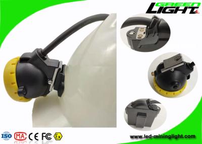 China Industrial Lighting LED Miners Cap Lamp 10000lux 7.8Ah Battery With Silicon Button Cap for sale