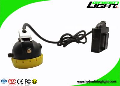 China Industrial Lighting LED Miners Cap Lamp 10000lux 7.8Ah Battery With Silicon Button Cap for sale