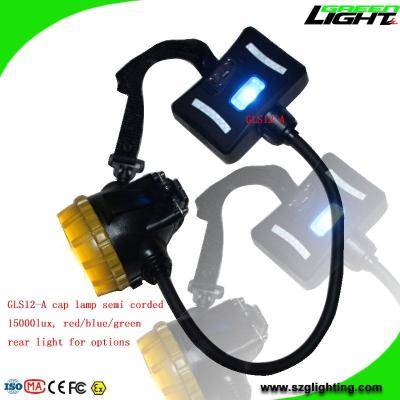 China 6.8Ah Panasonic Battery Mining Cap Lights High Power 1.7W Ip68 For Hard Hats for sale