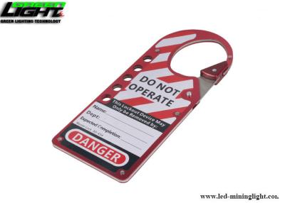 China Oxidized Aluminum Alloy Labeled Snap On Lock Out Hasp for sale