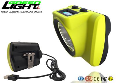 China Waterproof IPX8 18000lux 385LUM 6800mAh Miners Cap Lamp for sale