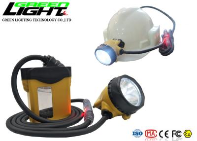 China 25000lux 3W 10.4Ah Rechargeable LED Mining Headlamp for sale