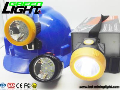 China 1200 Cycles 6000 Lux 2.8Ah 110LUM Mining Hard Hat Lights for sale