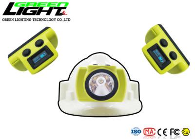 China 385LUM 20000lux 5V 2A IP68 Rechargeable Mining Cap Lamp for sale