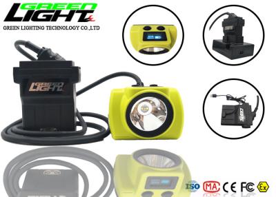 China 6000k 4.07W 13.6Ah 25000lux Wire LED Mining Lights For Gold Mine for sale