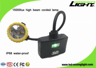 중국 알루미늄 450mA 1.7W 15000 럭스 세미는 마이닝 전조등을 끈으로 묶었습니다 판매용