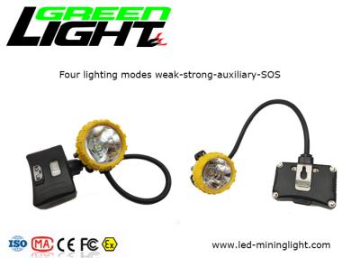 China GLS12-A 6.8Ah 15000lux Semi Corded Miners Cap Lamp With Long Working Time for sale