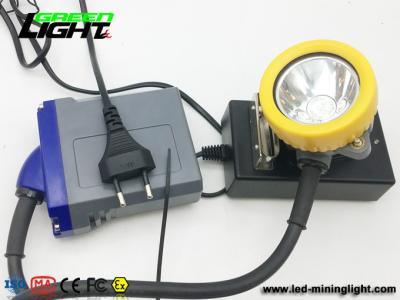China 1.6W 216lum Rechargeable Led Miner Lamp 15000lux For Coal Mining for sale
