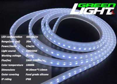 China 1630lum 220V 17W/M LED Flexible Strip Lights Anti Explosive RGB SMD2835 for sale