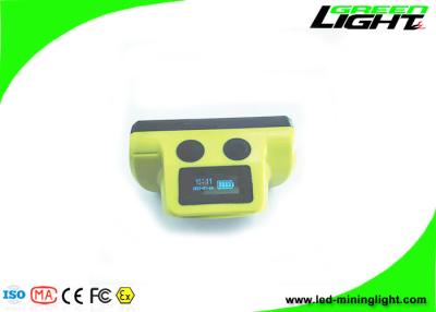 China OLED Screen 18000 Lux LED Mining Cap Lights Explosion Proof 6.8Ah Cordless Rechargeable Miners Headlight for sale