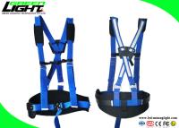 China Heavy Duty Polyester Mining Safety Belt 38x1400mm Adjustable with Reflective Strips for sale