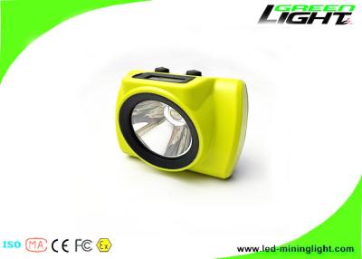 China 18000lux OLED Pantalla LED Minería Cap Luces Subterráneas 6.8Ah Panasonic Miner Faro recargable para sistema de seguimiento en venta