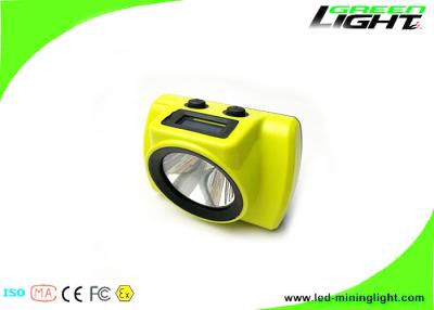 China 18000lux OLED Pantalla LED Minería Cap Luces Subterráneas 6.8Ah Panasonic Miner Faro recargable para sistema de seguimiento en venta