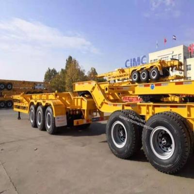 Cina Termo di acciaio da 70 tonnellate CIMC Container Trailer 12R22.5 in vendita