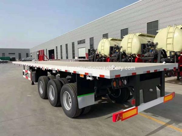 Quality Payload 45ton 40Ft Container Flatbed Semi Trailer Q345B Steel for sale