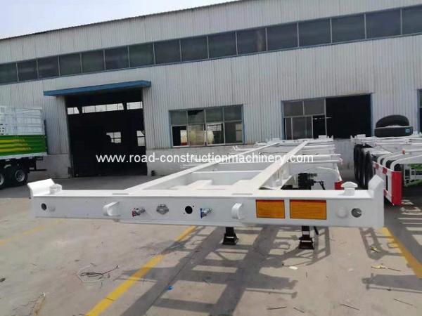 Quality 40ft Skeleton Container Frame Trailer 3 Axles 4 Axles Steel for sale