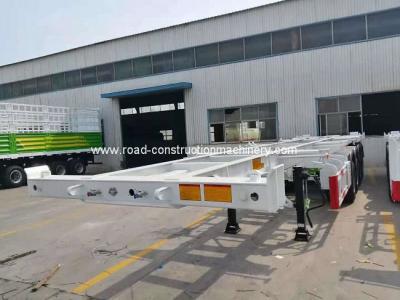 Cina 40ft Skeleton Container Frame Trailer 3 assi 4 assi Acciaio in vendita